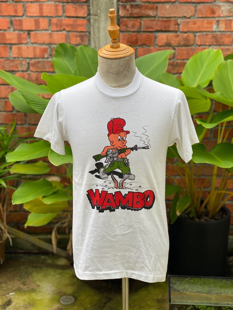 vintage wambo rambo 50/50, Men's Fashion, Tops & Sets, Tshirts & Polo ...