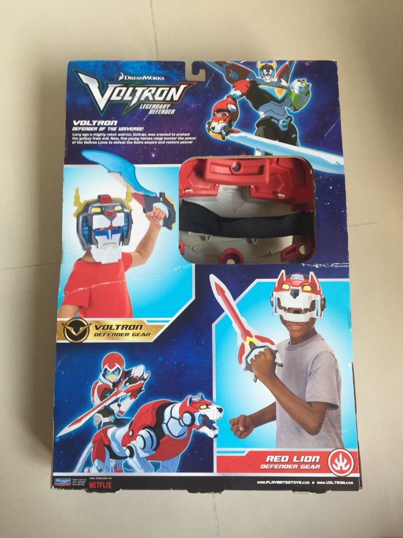 Voltron Gear Legendary Defender Mask Sword Red Lion Toddler Kids ...