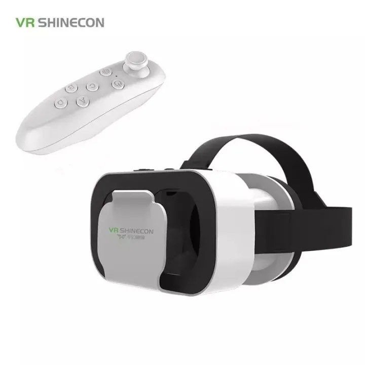 VR SHINECON Virtual Reality VR Headset 3D Glasses With Bluetooth ...