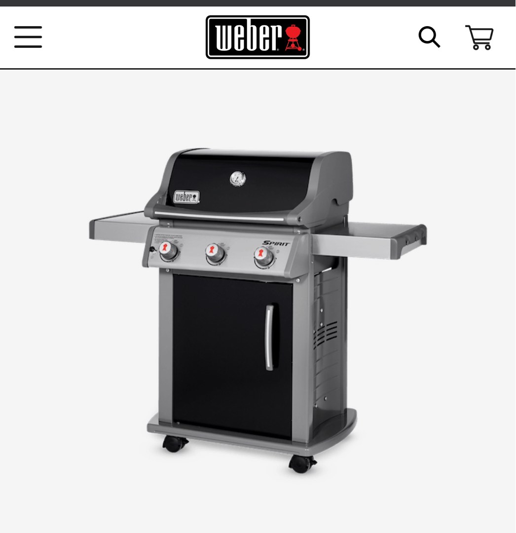 Weber Spirit e310, TV & Home Appliances, Kitchen Appliances, BBQ ...