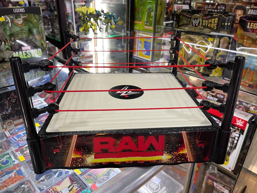 WWE Mattel Bouncing RAW Ring, Hobbies & Toys, Toys & Games on Carousell