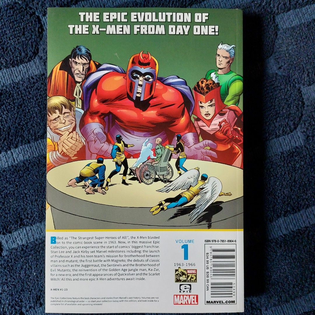 X Men Epic Collection Vol 1 Hobbies And Toys Books And Magazines Comics