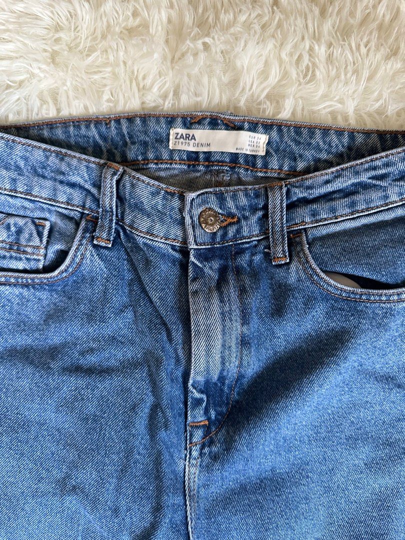 ZARA Basic Denim, Women's Fashion, Bottoms, Jeans on Carousell