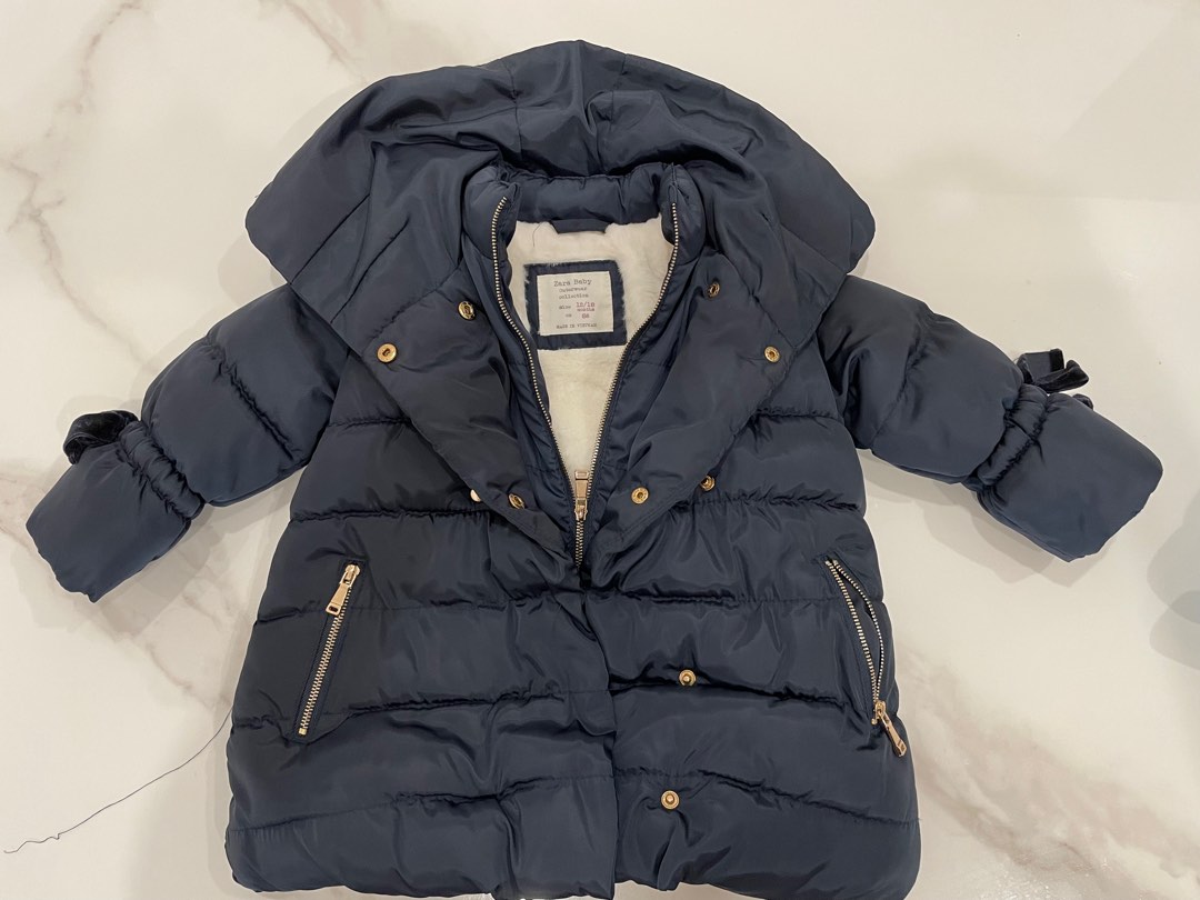ZARA girl Winter Jacket, Babies & Kids, Babies & Kids Fashion on Carousell