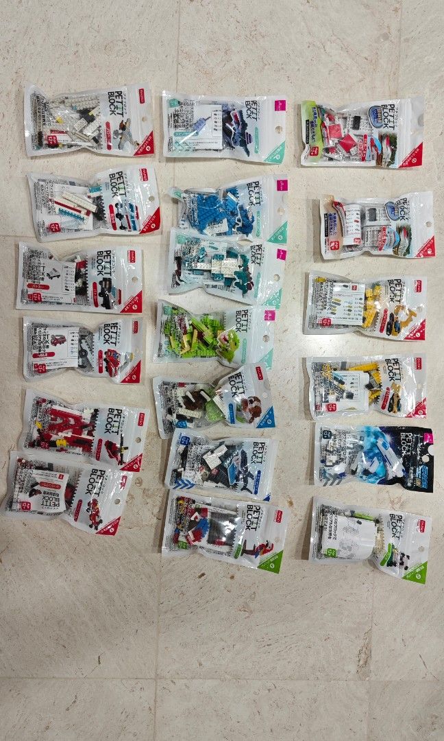 19 sets of Daiso Petit Block mini lego, Hobbies & Toys, Toys & Games on ...