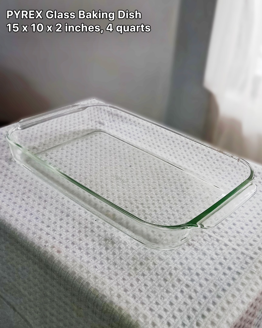 2pcs Original Branded Glass Baking Dishes (TAKE BOTH for PHP1000 ...