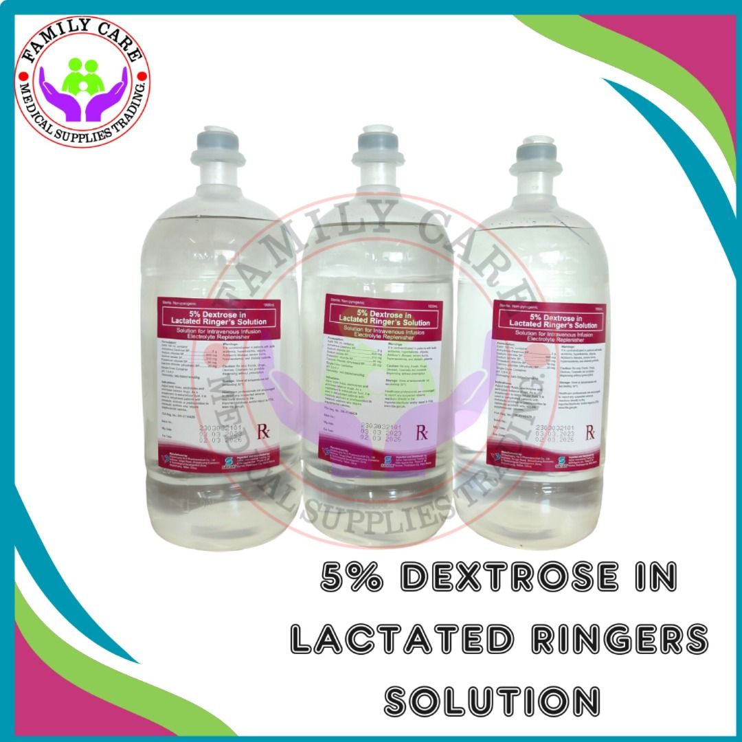 5% DEXTROSE IN LACTATED RINGER SOLUTION, Health & Nutrition, Medical Supplies & Tools on Carousell