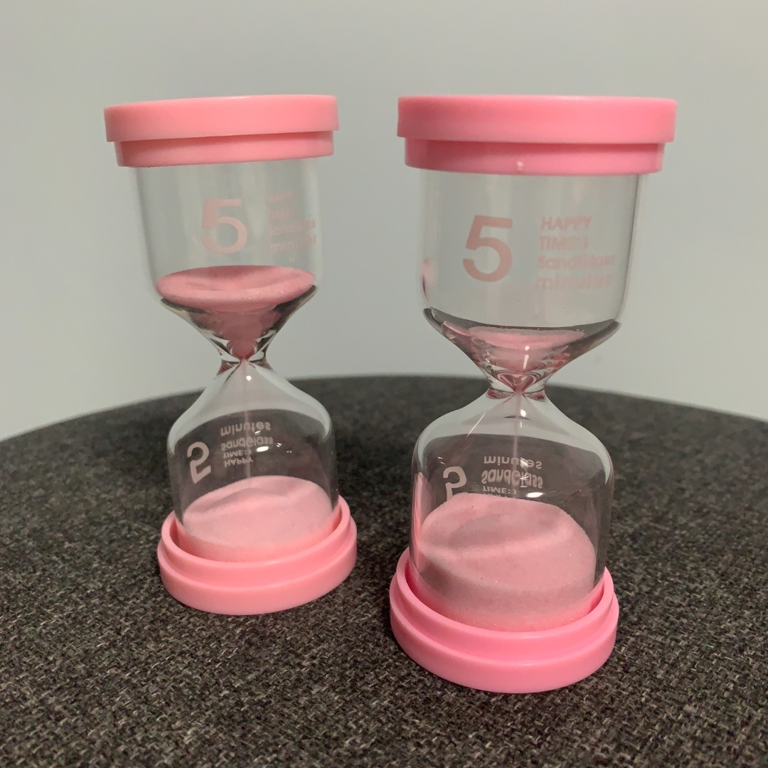 5 Minute Sand Hourglass Timer (Pink), Furniture & Home Living, Home ...
