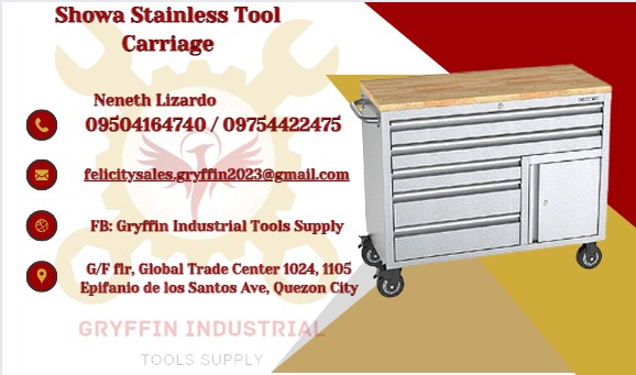 " SHOWA " STAINLESS TOOL CARRIAGE, Commercial & Industrial, Industrial Equipment on Carousell