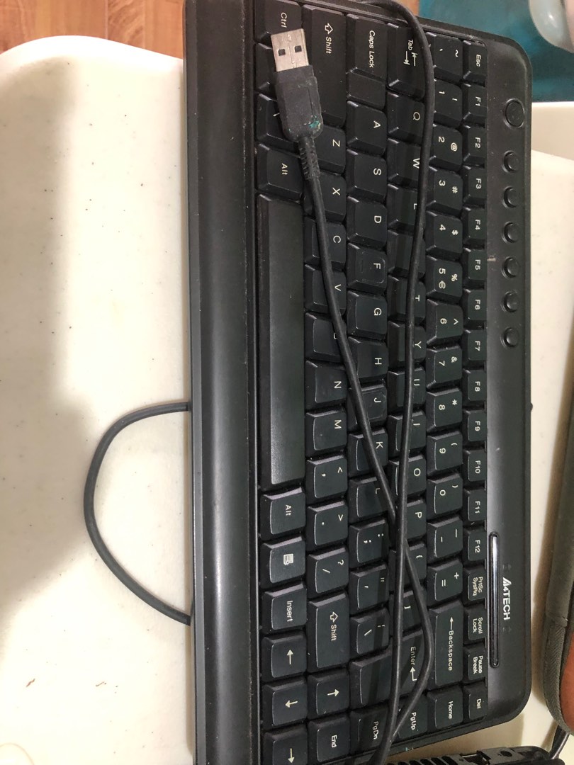 A4 Tech Small Keyboard, Computers & Tech, Parts & Accessories, Computer Keyboard on Carousell