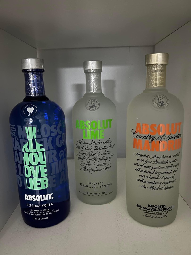 Absolut Vodka - all for $150, Food & Drinks, Alcoholic Beverages on ...
