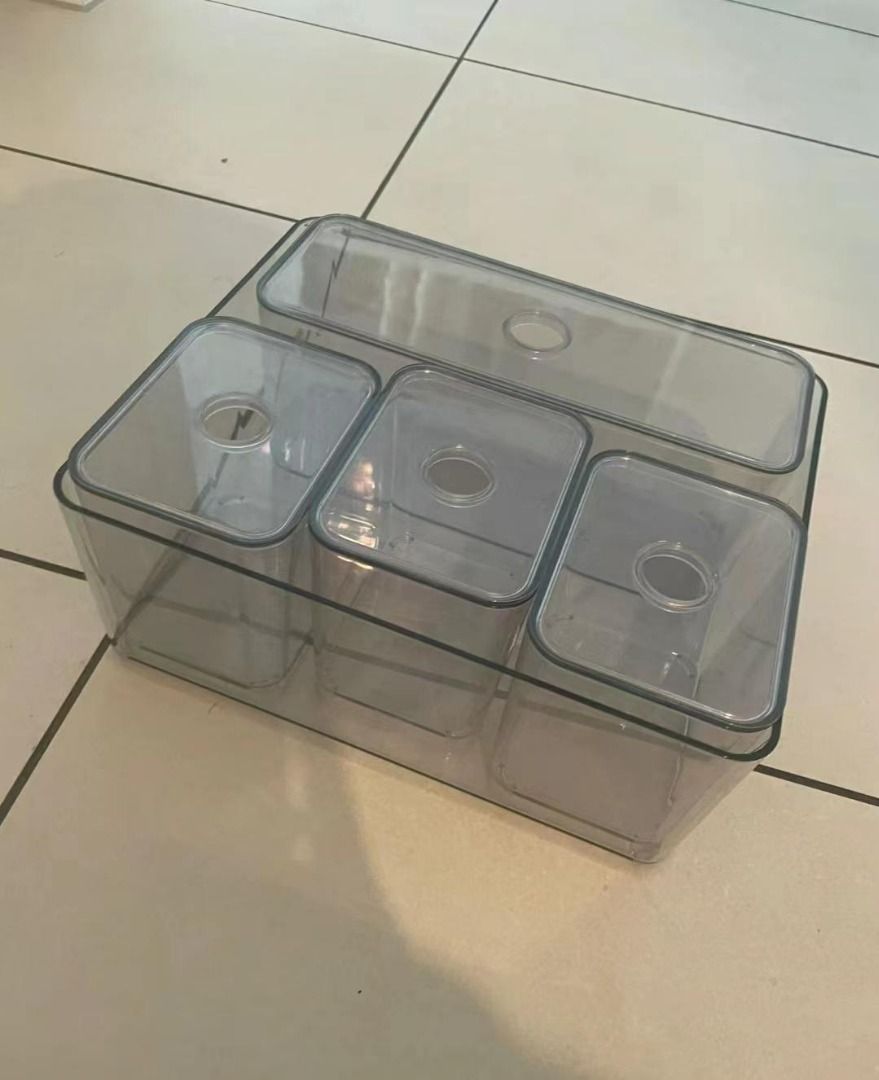 Acrylic transparent storage box, Furniture & Home Living, Home ...
