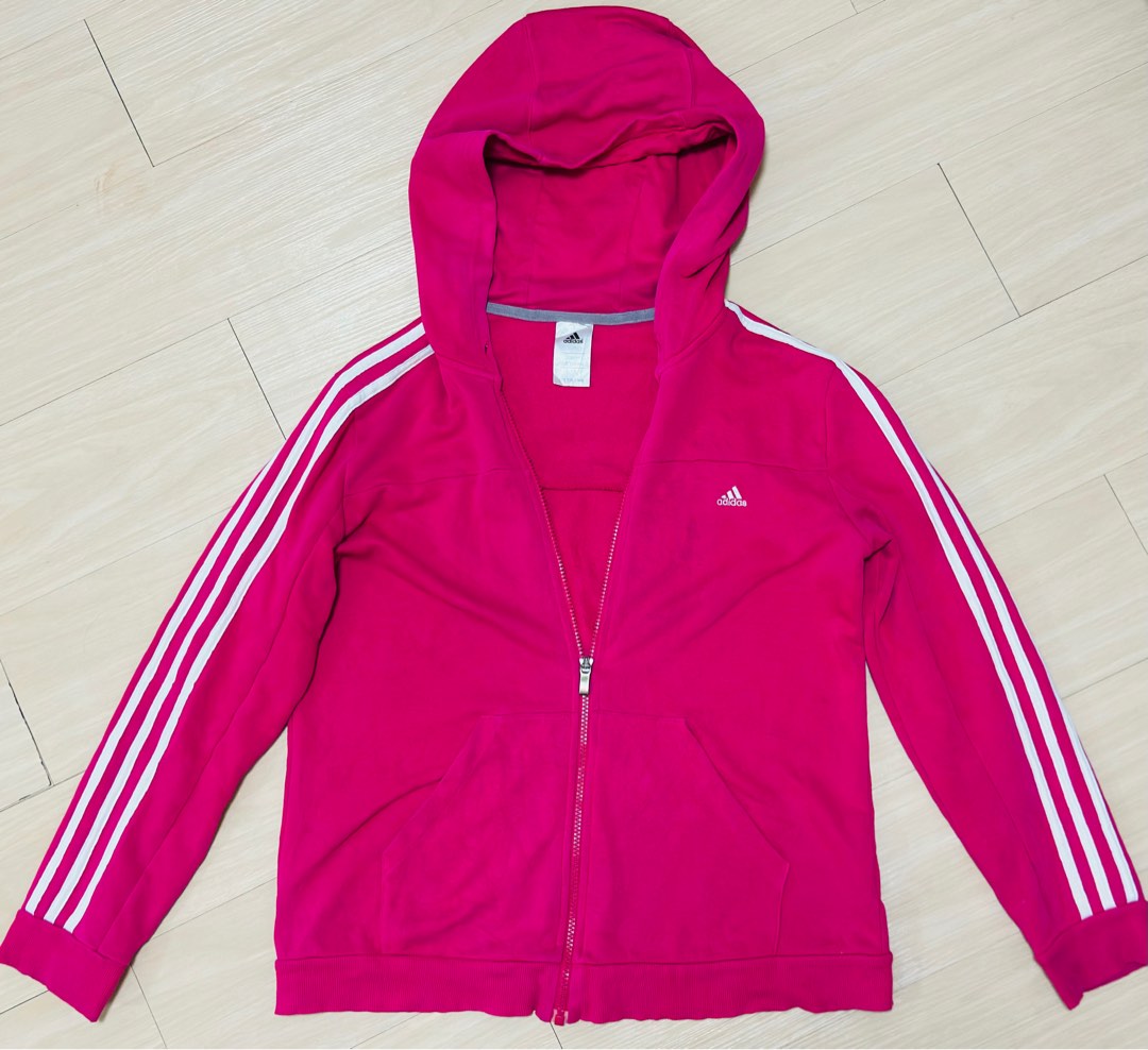 Adidas Pink Jacket, Women's Fashion, Coats, Jackets and Outerwear on ...