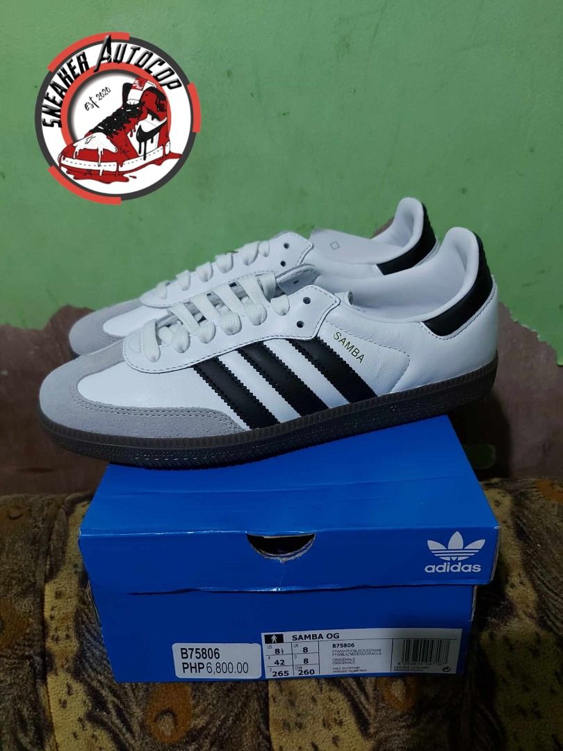 Adidas Samba OG "White" size 8.5, Men's Fashion, Footwear, Sneakers on ...