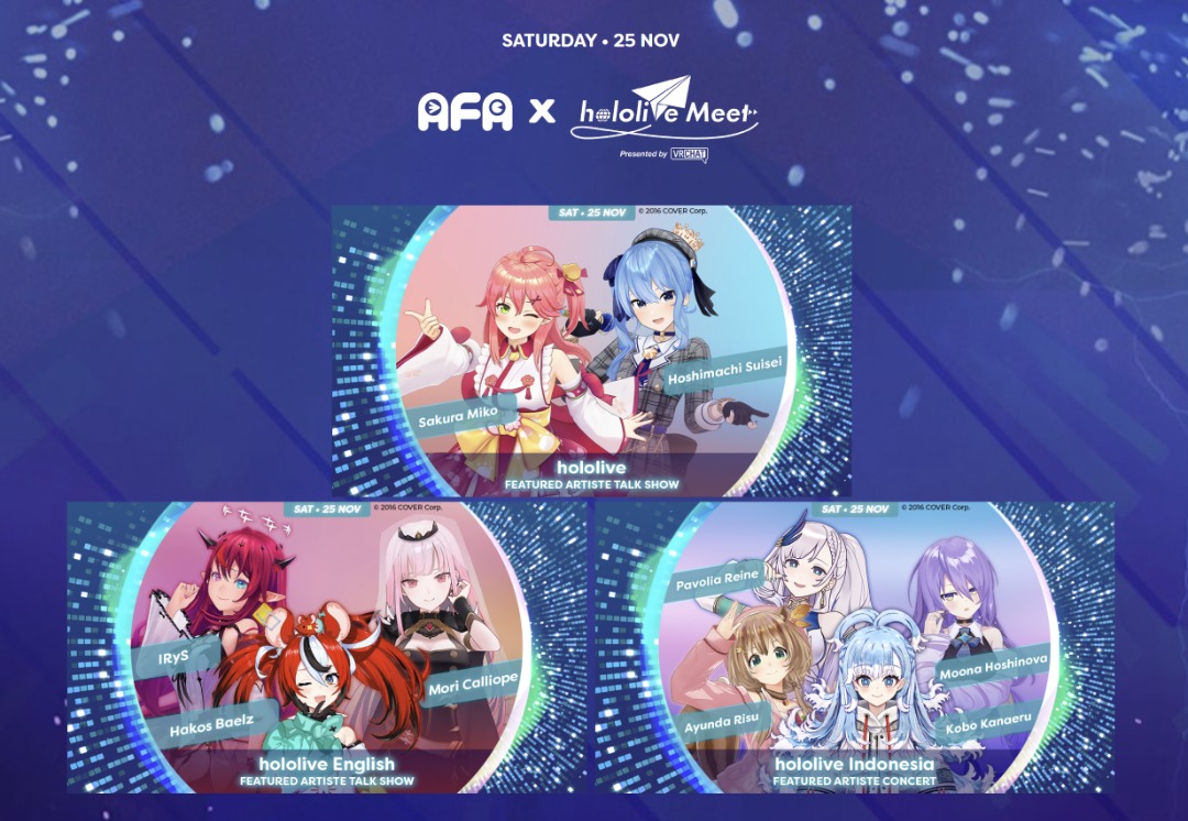 AFA 2023 Day 2 Concert CAT 2 - AFA x hololive Meet Ticket, Tickets ...