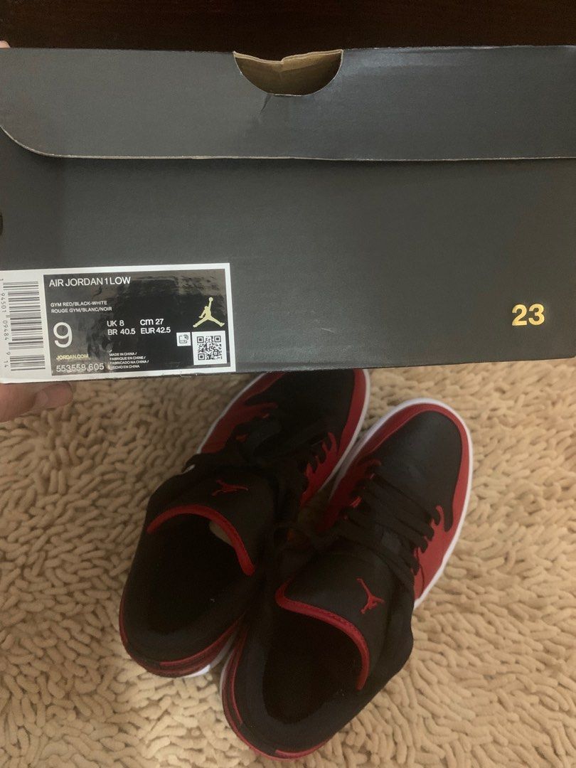 AJ 1 Reverse Bred Pebbled Swoosh, Men's Fashion, Footwear, Sneakers on ...