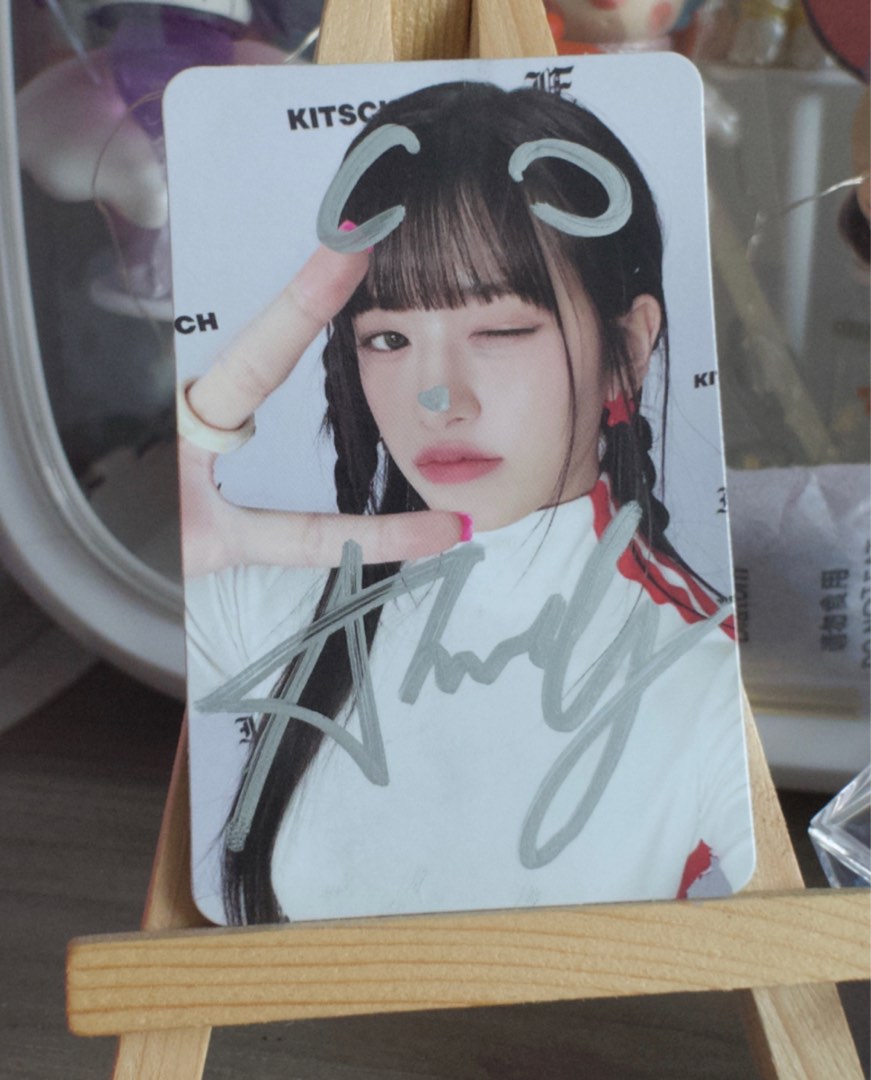 IVE AnYuJin signed PC, Hobbies & Toys, Toys & Games on Carousell