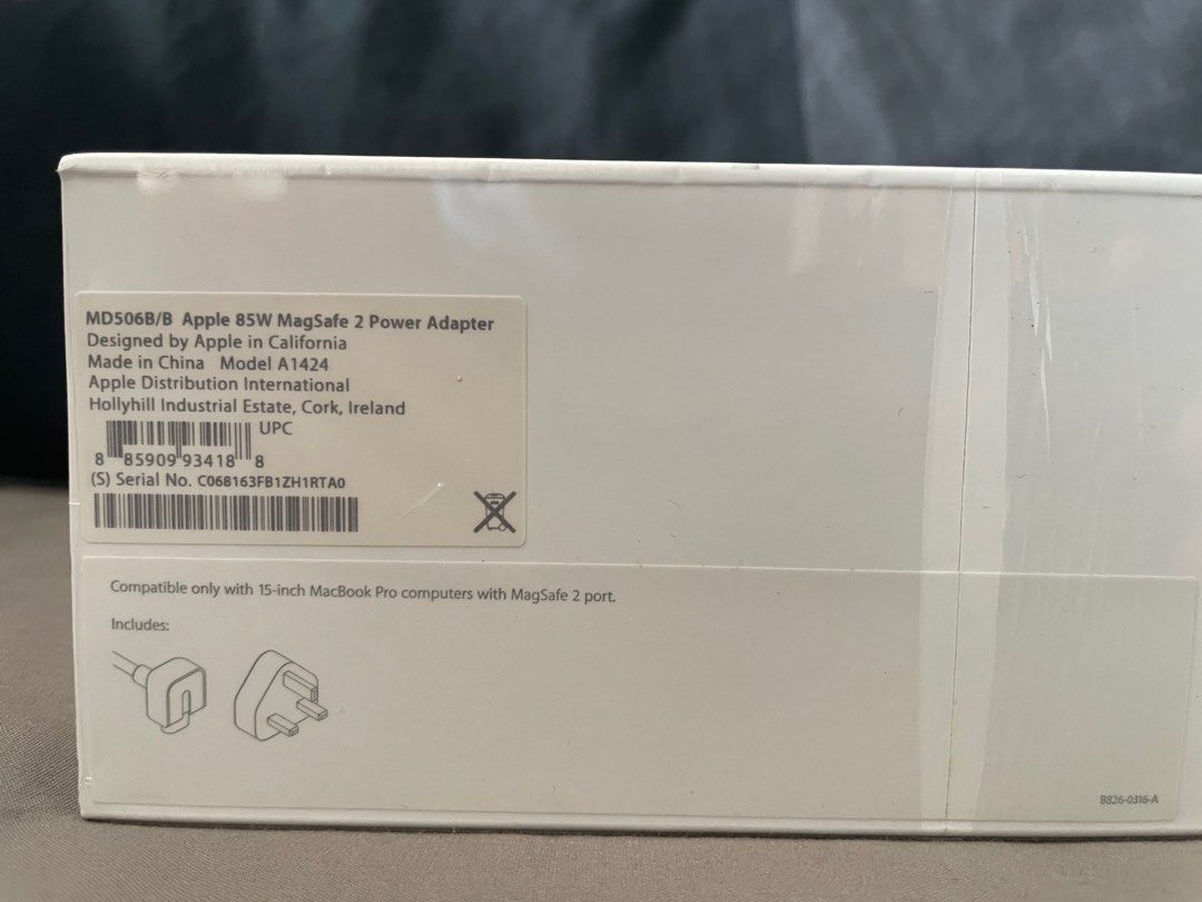 Apple MagSafe 2 Power Adapter BNIB, Computers & Tech, Parts ...