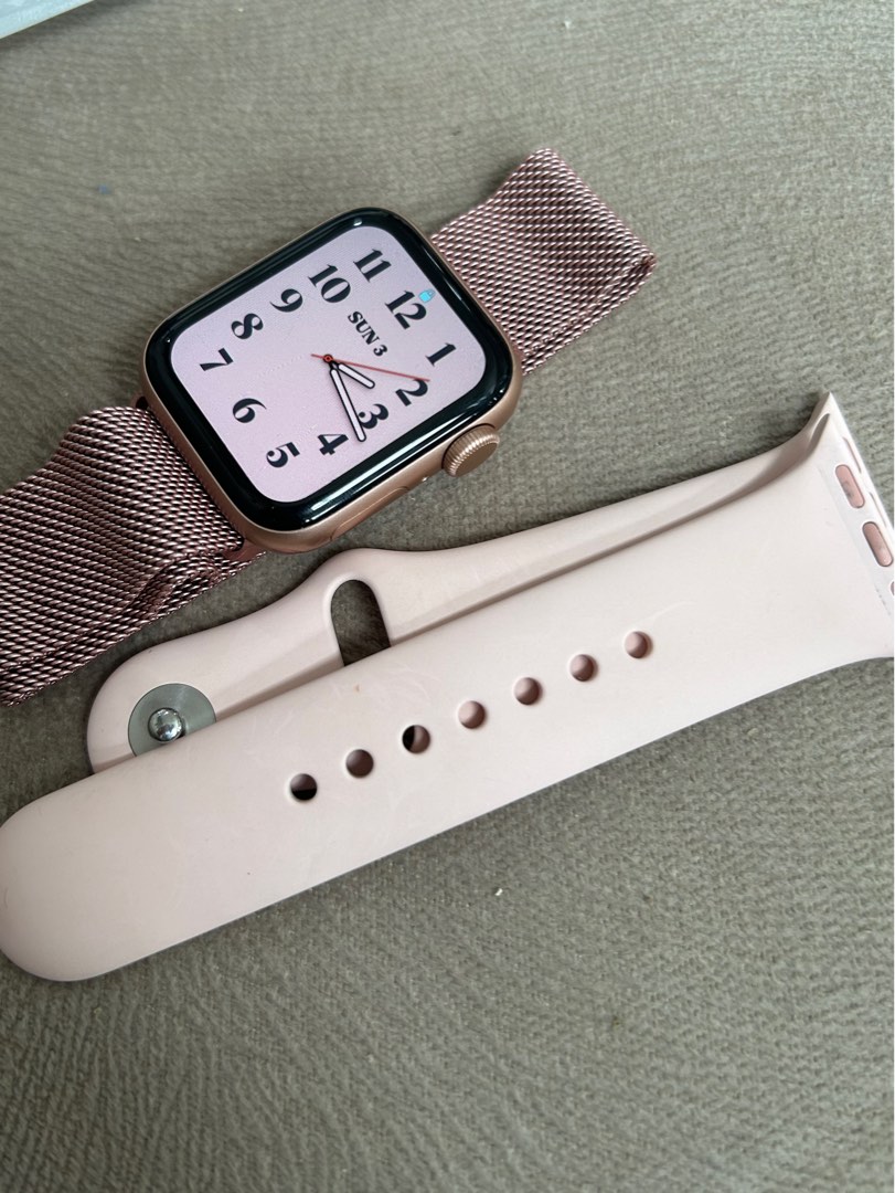 Apple Watch SE 1 Gold - Rose Gold or Pink look - 40mm with Starlight ...
