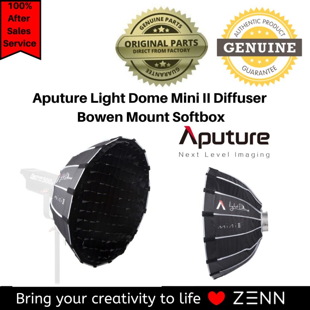 Aputure Light Dome Mini II Diffuser Bowen Mount Softbox For C120D C300D ...