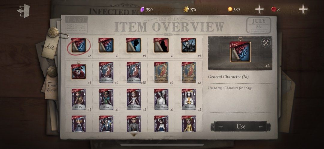 [IDV-Asia] Identity V Game Account (NEGOTIABLE), Video Gaming, Gaming ...