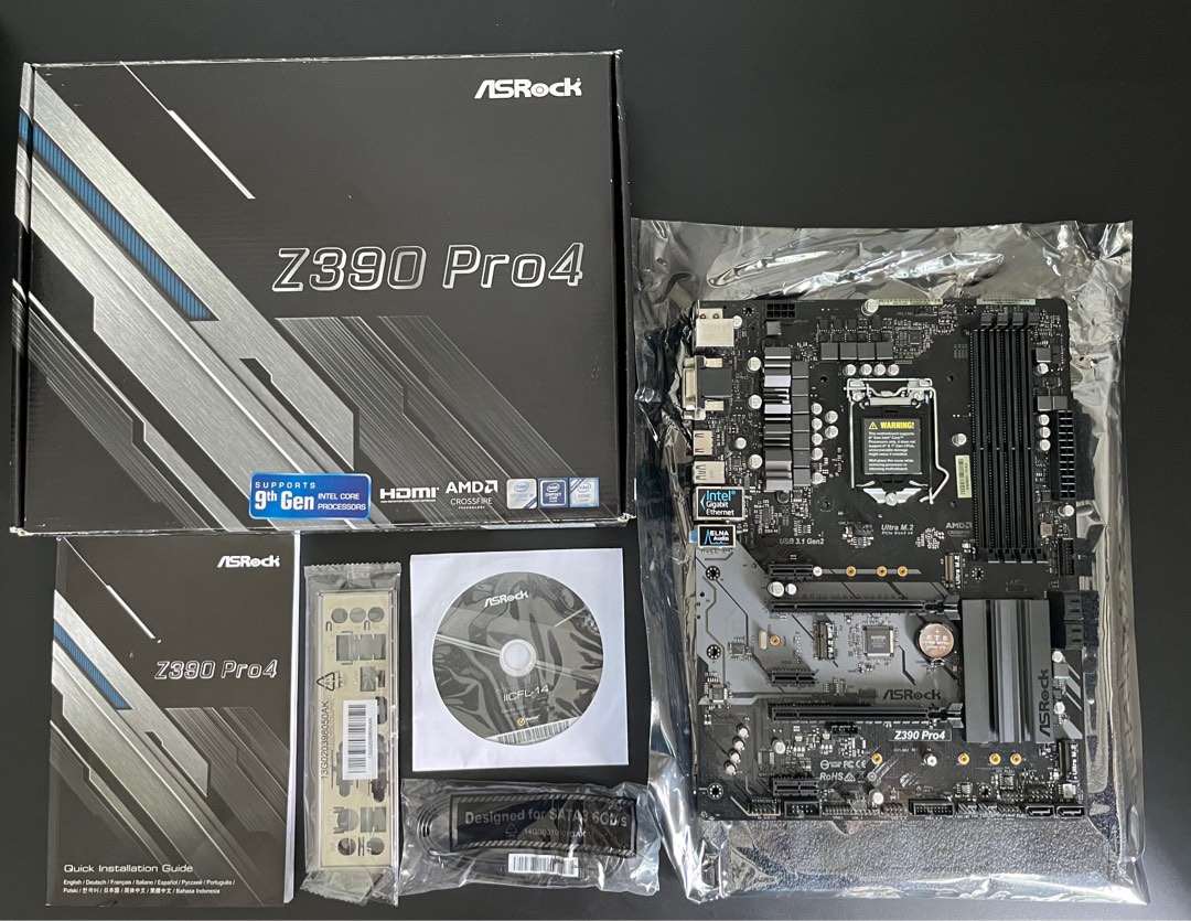 ASRock Z390 Pro4, Computers & Tech, Parts & Accessories, Computer Parts ...