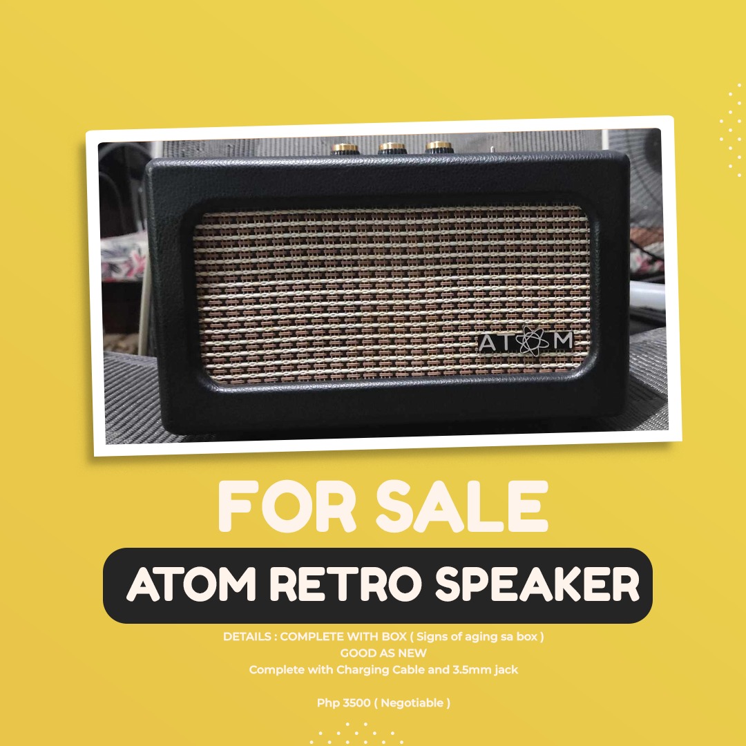 ATOM RETRO BABY SPEAKERS, Audio, Soundbars, Speakers & Amplifiers on ...