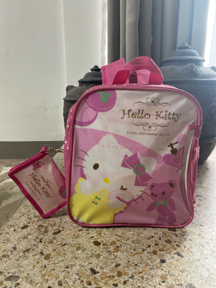 AUTHENTIC HELLO KITTY BACKPACK WITH FREE WALLET | HELLO KITTY BACKPACK ...