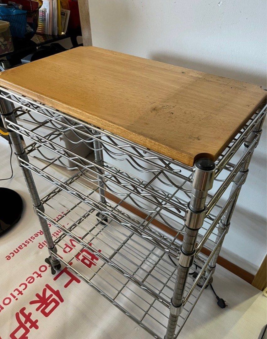 Bar Counter Trolley, Furniture & Home Living, Furniture, Shelves ...