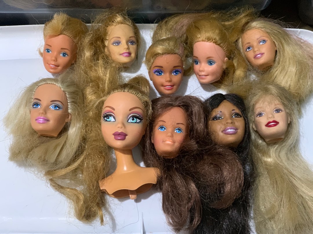 Barbie Head, Hobbies & Toys, Toys & Games on Carousell