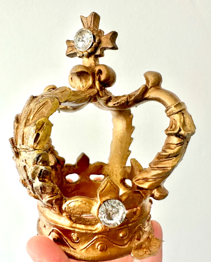 Baroque victorian rococo crown gold decor display, Furniture & Home ...