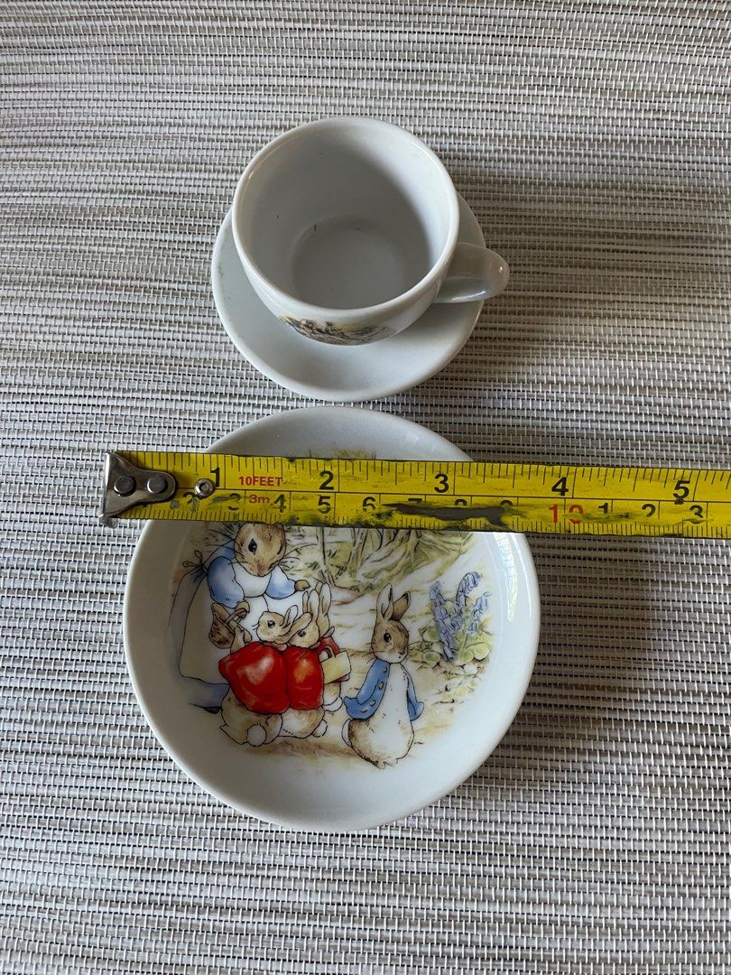 Beatrix Potter Peter Rabbit Mini Cup and Saucer Set, Furniture & Home ...