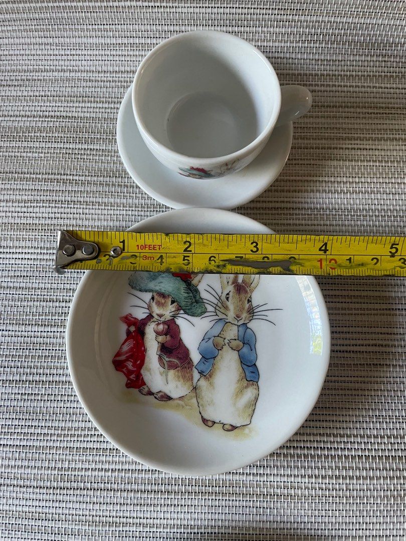 Beatrix Potter Peter Rabbit Mini Cup and Saucer Set, Furniture & Home ...