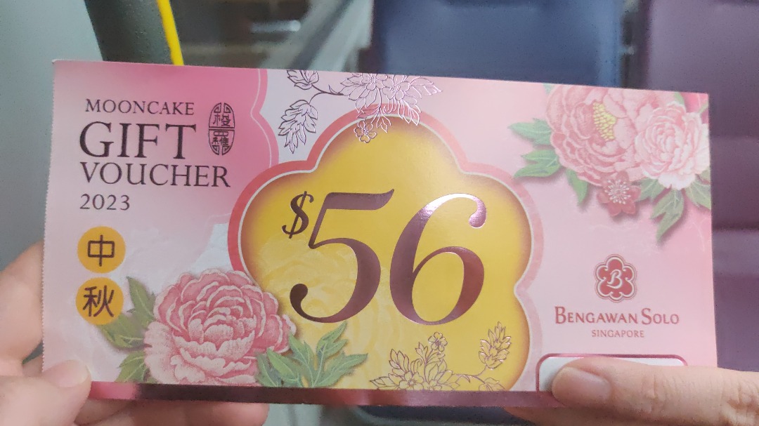 Bengawan Solo Mooncake Voucher worth $56, Tickets & Vouchers, Vouchers ...