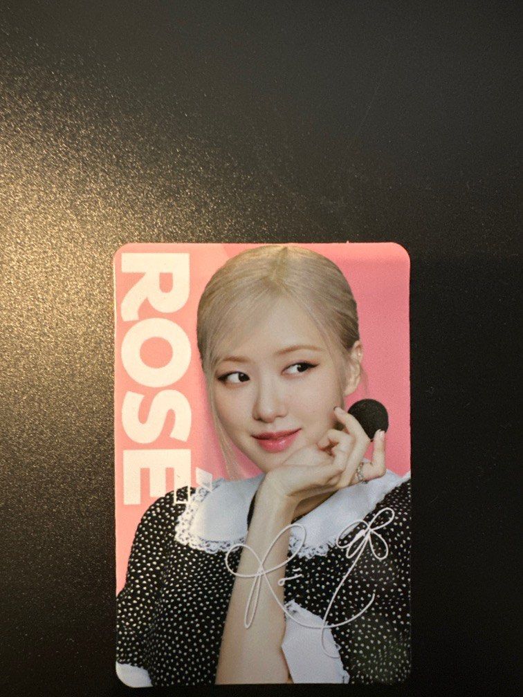 Blackpink Rose Photocard, Hobbies & Toys, Memorabilia & Collectibles, K ...