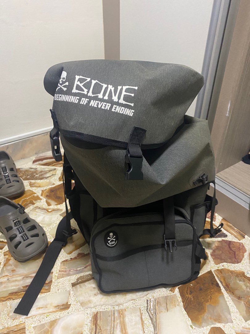 Bone Fishing Backpack, Men's Fashion, Bags, Backpacks on Carousell