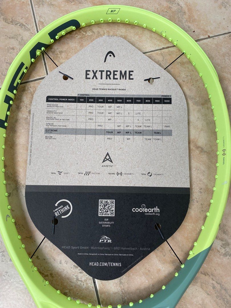 Brand New Head Extreme MP Tennis Racquet, Sports Equipment, Sports ...