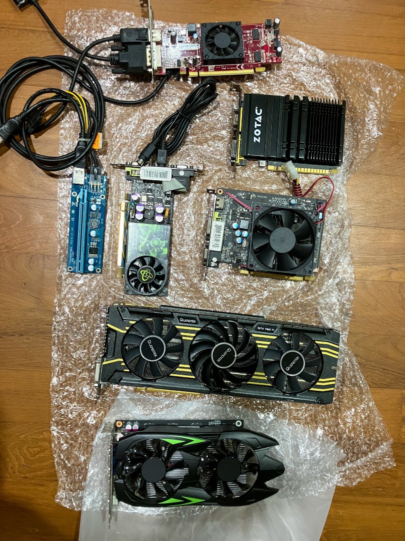 Bulk GFX Card stack clearance, Computers & Tech, Parts & Accessories, Computer Parts on Carousell