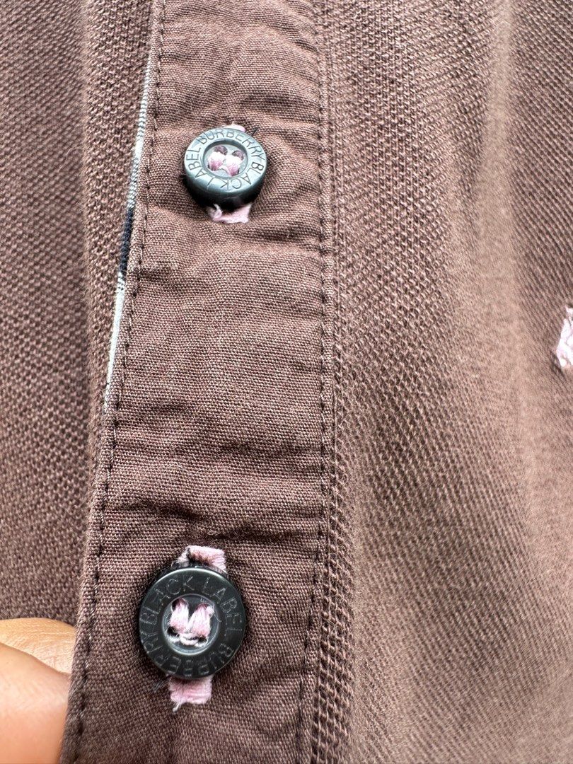 Burberry Black Label Polo Tee A146, Luxury, Apparel on Carousell