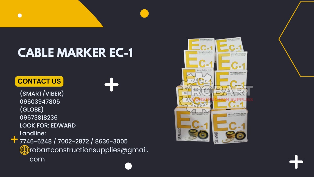 CABLE MARKER (EC-1), Commercial & Industrial, Construction & Building ...