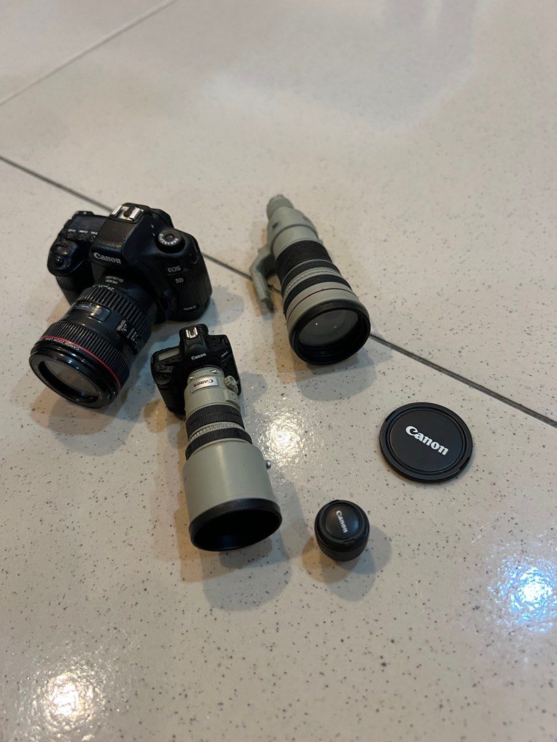Canon mini camera & lens set flask drive, Photography, Photography ...