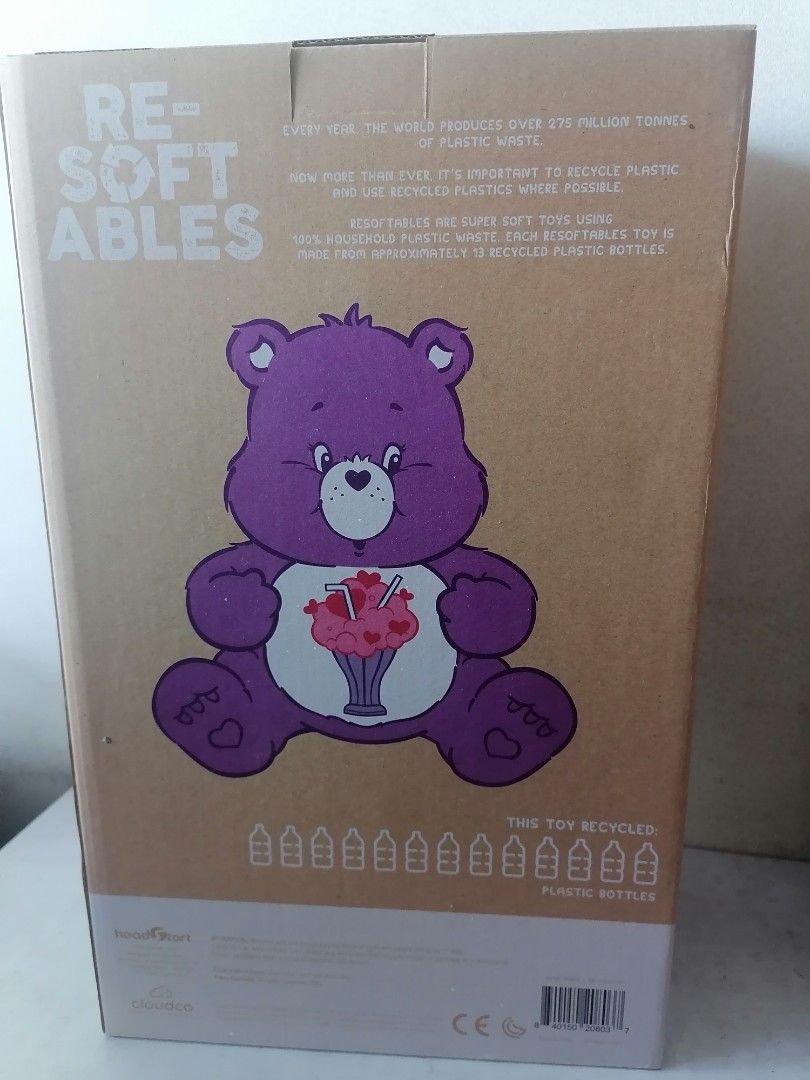 Care Bears Share Bear Resoftables are a range of eco-friendly plush ...