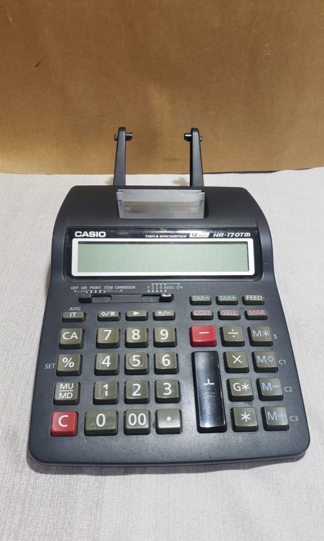 Casio Printer Calculator HR-170TM, Computers & Tech, Printers, Scanners ...