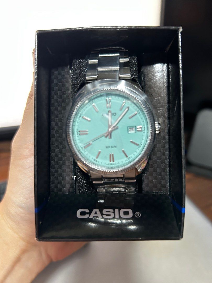 Casio Tiffany Blue, Men's Fashion, Watches & Accessories, Watches on ...