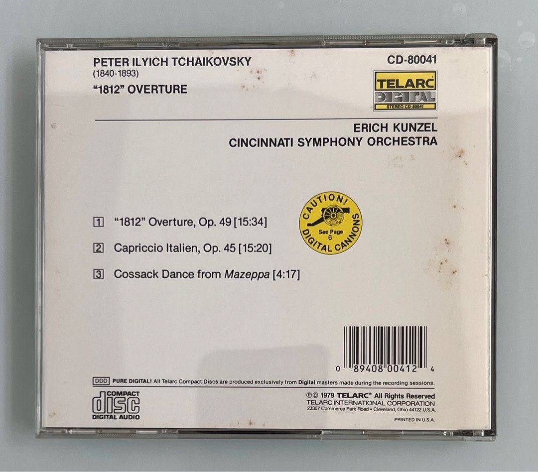 Cd Tchaikovsky 1812, Audio, Portable Audio Accessories on Carousell
