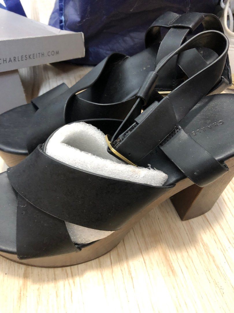 Charles & Keith Block Heels, Women's Fashion, Footwear, Heels on Carousell