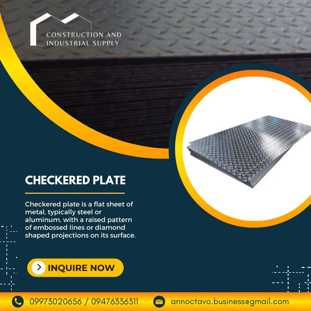 Checkered Plate | Chequered-pattern Sheet Durbar Plate | Diamond Plate ...