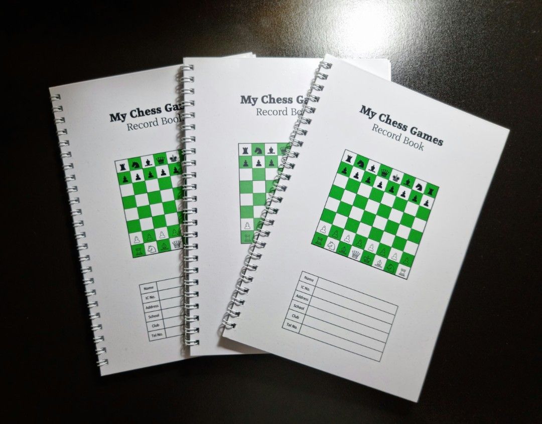 Chess Record Book, 100 Games, Hobbies & Toys, Toys & Games on Carousell