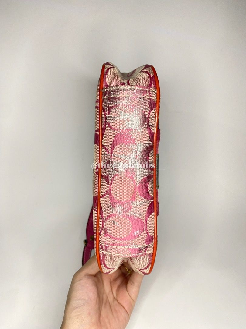 Coach Demi Pink Metallic Signature Limited Edition, Luxury, Bags ...