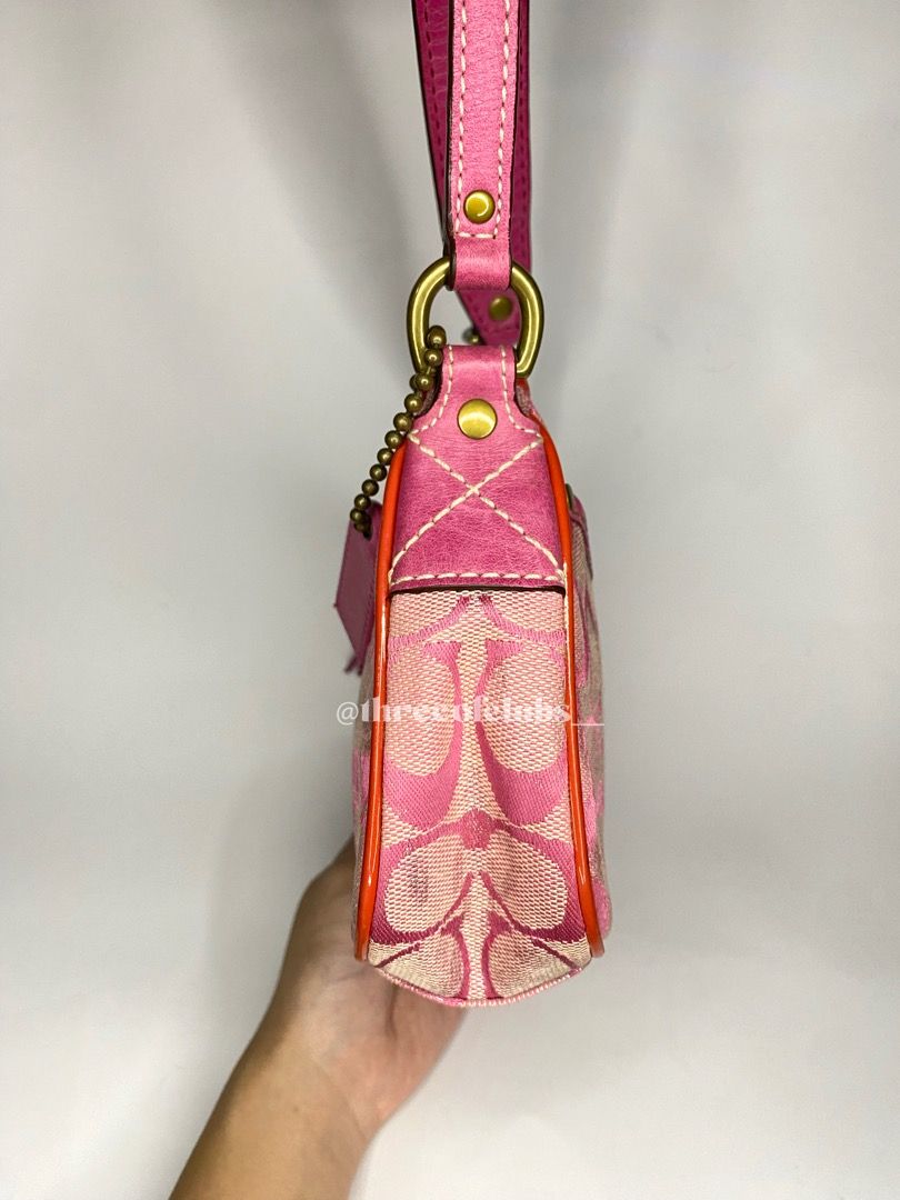 Coach Demi Pink Metallic Signature Limited Edition, Luxury, Bags ...